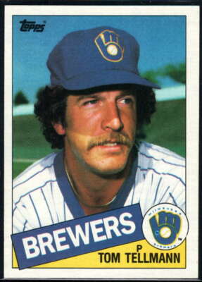 1985 Topps #112 Tom Tellmann Brewers | eBay