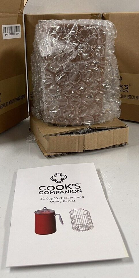 Cook's Companion 12 Cup Vertical Pot & Utility Basket - Copper Color | eBay