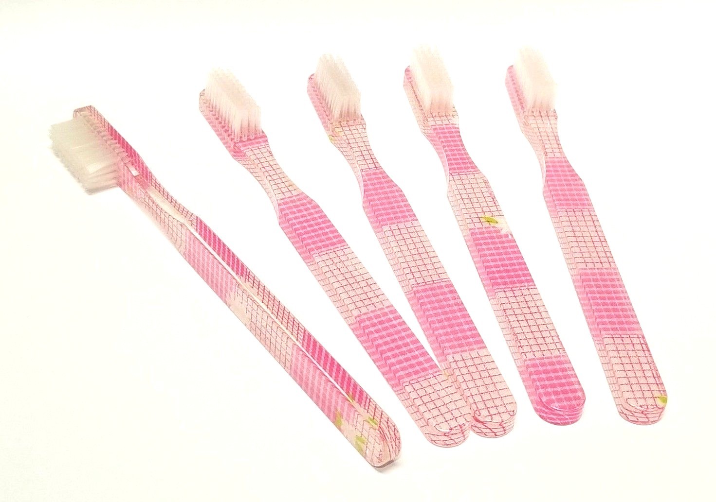 5-PACK Pink Daisy FUN Vintage Designer Toothbrush NEW | eBay