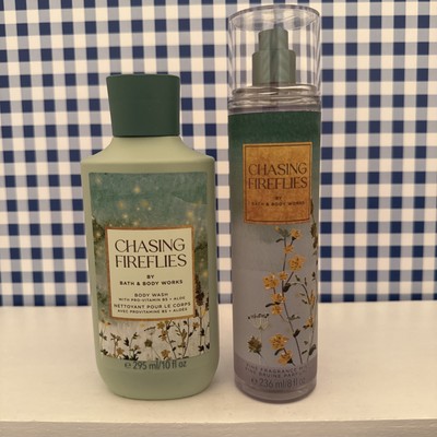 2X~ Bath & Body Works ~ CHASING FIREFLIES ~ Body Wash and Fragrance ...