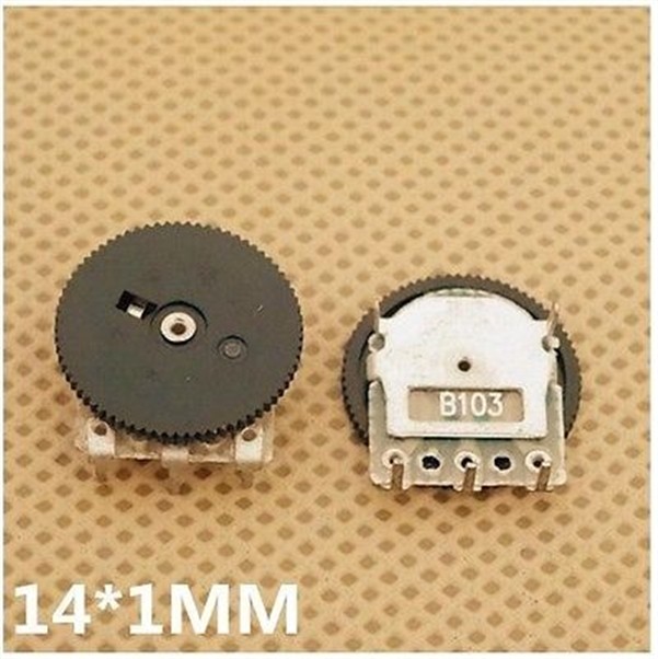 5Pcs Dual Potentiometer B103 10K Audio Potentiometer Diameter New Ic xc ...