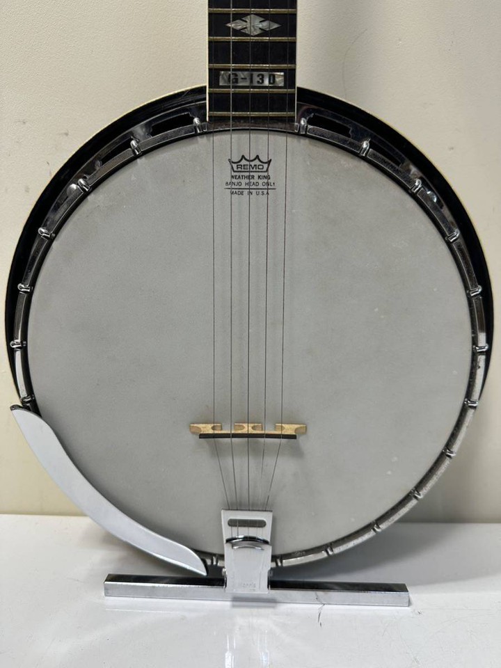 Banjo Morris G-130 Snowflakes Inlay with Hard Case | eBay