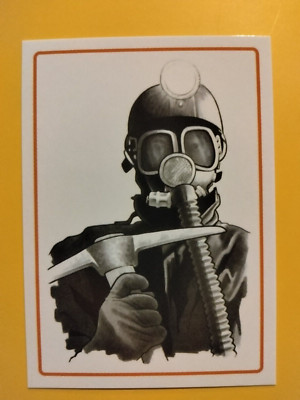THE MINER horror "Face Card" art card B. Winton pack fresh Free Ship ...