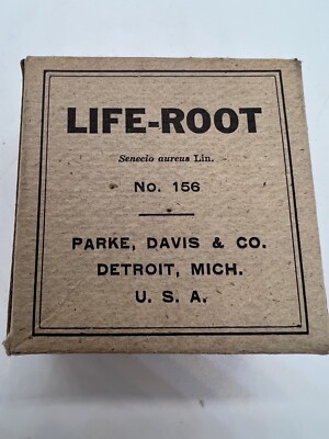 VINTAGE Life-Root Senecio aureus Lin. No. 156 Park Davis & Co Detroit ...