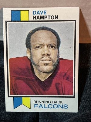 1973 Topps Football Dave Hampton Atlanta Falcons #145 NICE | eBay