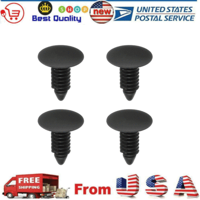 Black 6-7mm Hole, Set of 4: Plugs for Bumper Front License Plate Holes ...