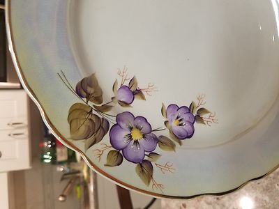 Ukraine Violet 87p Hand Painted Porcelain Dinnerware Set accessories ...