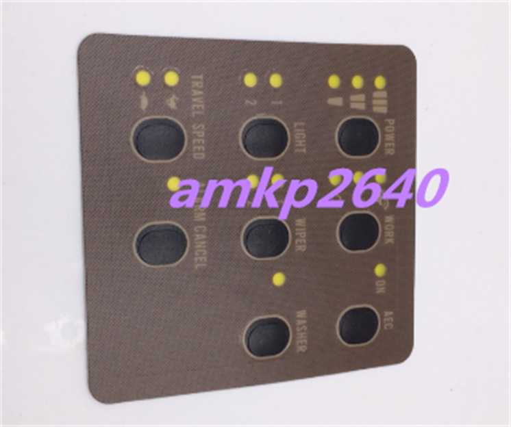 for Caterpillar CAT E312 320 330V1 V2 BCD Monitor Membrane Keypad #1z ...