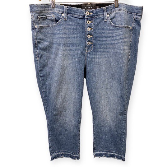 Torrid 26 Crop Sky High Skinny Jean - Premium Stretch… - Gem