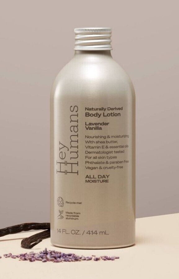 Hey Humans Naturally Derived Body Lotion Lavander & Vanilla 14 oz. | eBay