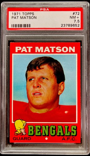 1971 Topps #72 Pat Matson PSA 7.5 NM+ ENN COINS & CARDS | eBay