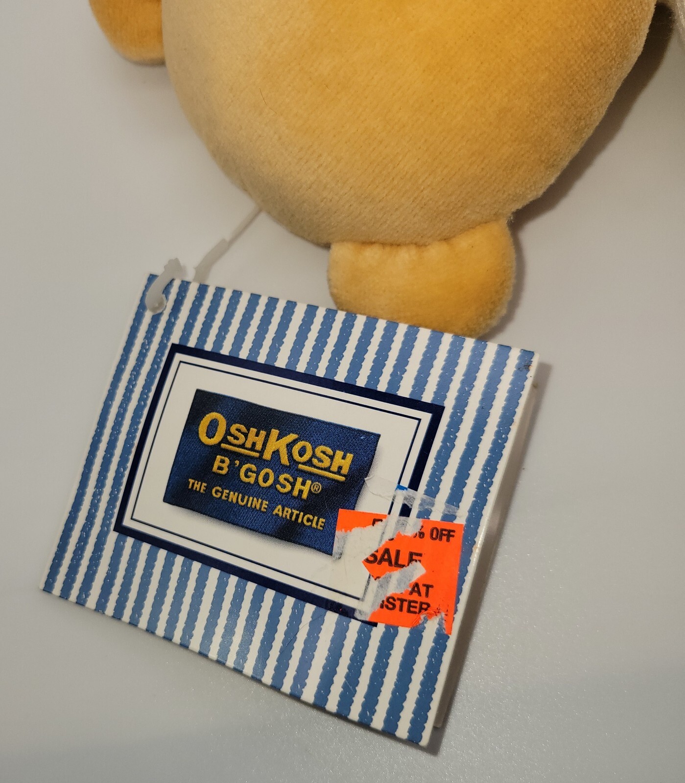 Oshkosh B'gosh Yellow Bear Waffle Weave Thermal Teddy Baby Rattle Plush ...