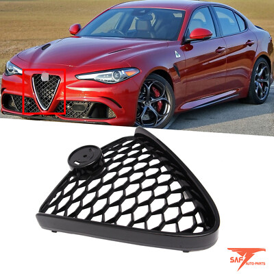 Gloss Black Front Grille Bumper Upper Grill For 2017-2023 Alfa romeo ...