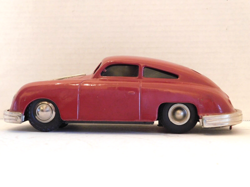 VINTAGE GESCHA SIXMOBIL NO. 557 PORSCHE WIND UP WINDING TIN CAR (SEE ...