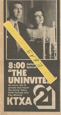 1983 THE UNINVITED TV GUIDE AD CLIPPING HALLOWEEN SPECIAL KTXA 21 | eBay