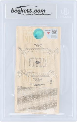Ray Lewis Ravens Signed January 28, 2011 Super Bowl XXXV MVP Stub BAS ...