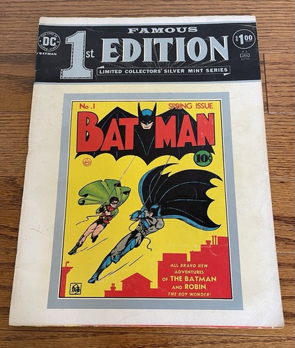 Batman # 1 Famous First Editions Treasury Edition # F-5, DC Comics ...
