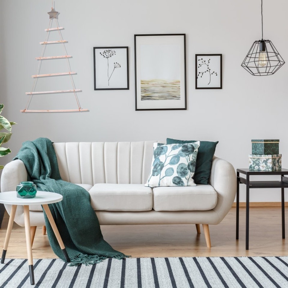 Branch Christmas Tree Hanging Christmas Branch Ladder Wall Hanging ...