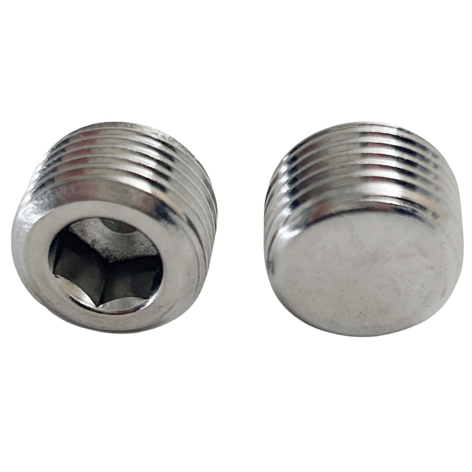 20PCS 1/4NPT Male Thread Socket PLUGS Hex Countersunk Plug SS304 Pipe ...