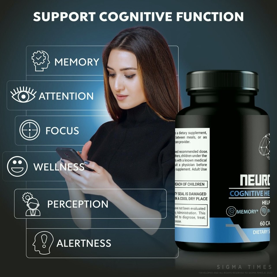 (3 Pack) Neuro Plus Brain & Focus Formula, NeuroPlus Pills for Brain ...
