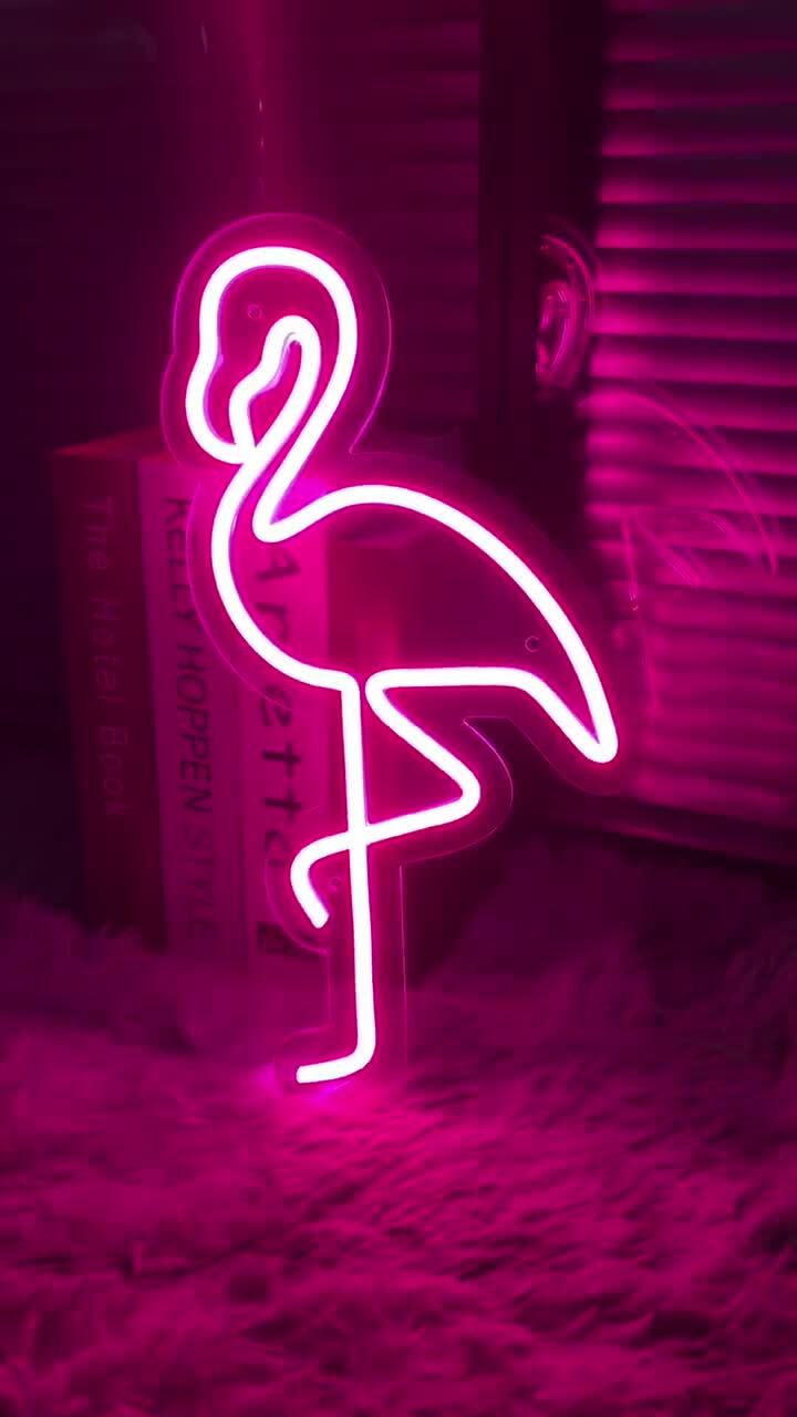 Pink Flamingo Neon Sign