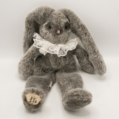 Vintage Phebe Phillips A Little Silly Rabbit Gray Bunny 14" Plush ...