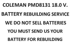 Coleman Powermate 18 Volt PMD8131BAT Powertool Battery 18v for sale ...