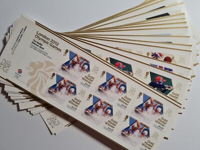FULL SET OF 29 x 6 MINT UNUSED FIRST CLASS 2012 OLYMPIC GOLD MEDAL ...