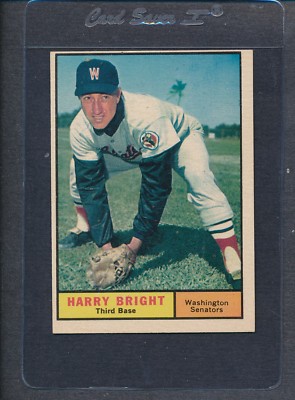 1961 Topps #447 Harry Bright Senators EX *6024 | eBay