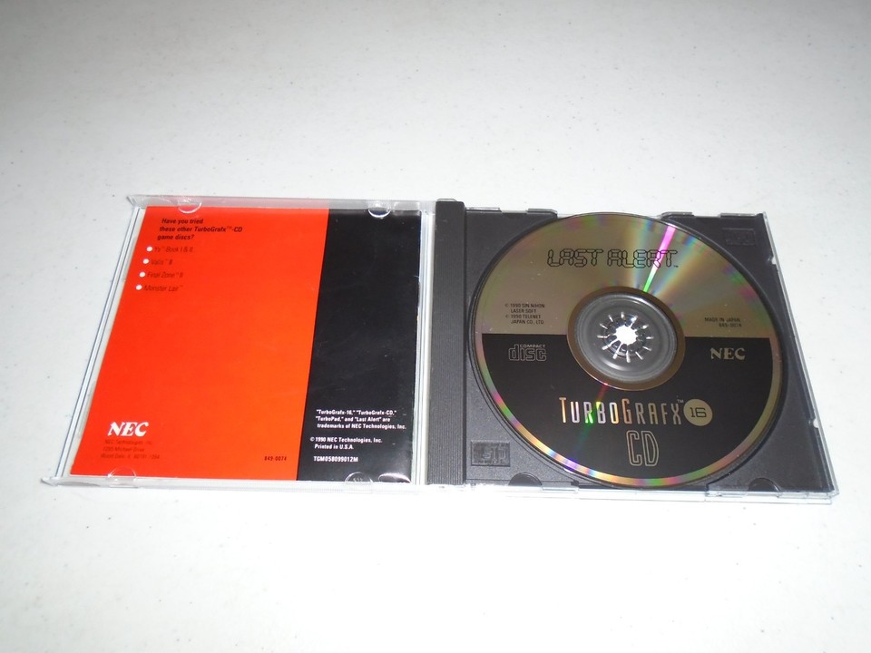 Last Alert by NEC ☆☆ Complete Authentic (NEC TurboGrafx CD) 16 | eBay