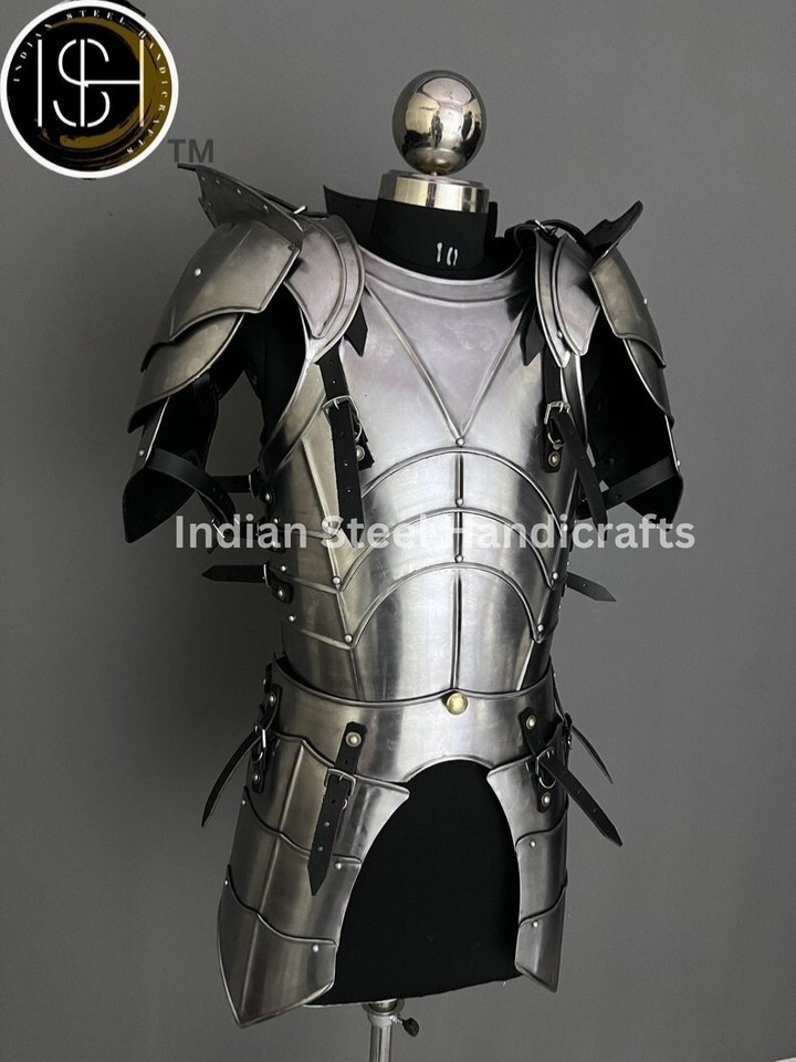 Medieval Steel Warrior Gothic Leg Armor Set Completo Cavaliere Greaves ...
