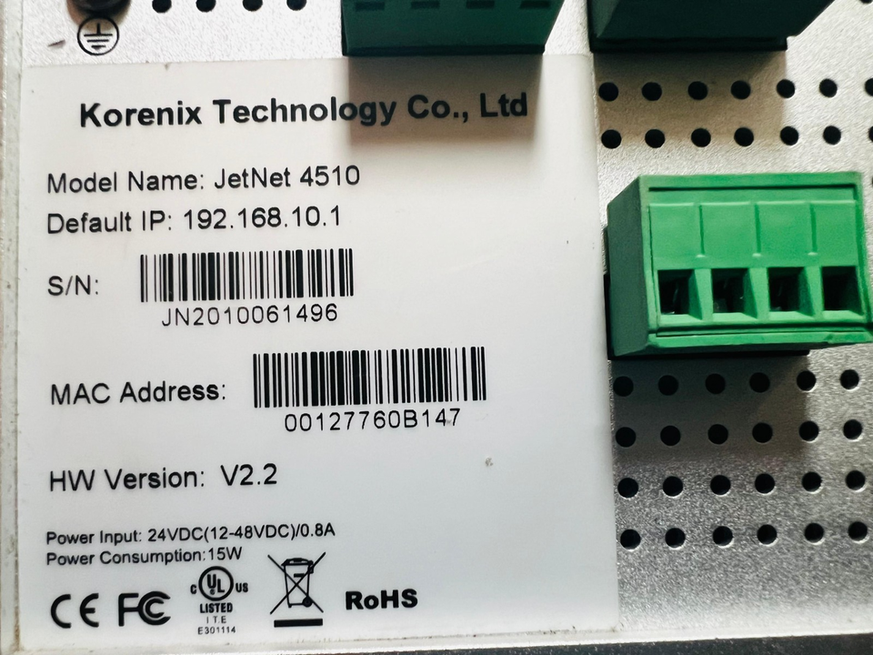 Korenix Technology JETNET 4510 industrial managed Fast Ethernet switch ...
