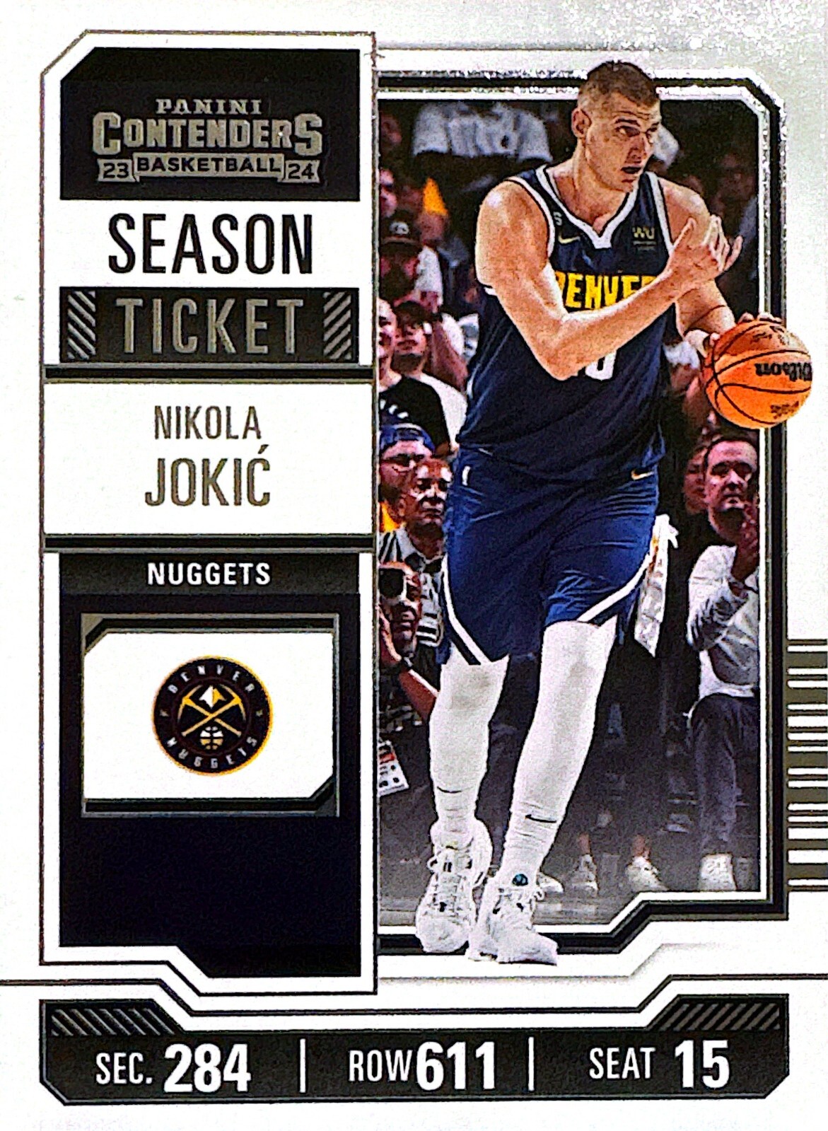 Nikola Jokic - 2023-24 Panini Contenders Season Ticket #1 - Denver Nuggets | eBay