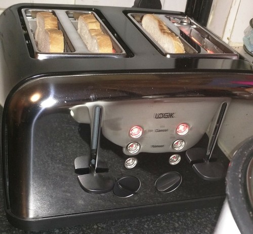 Logik L04TBK14 4-Slice Toaster - Black for sale online | eBay