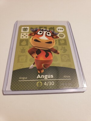 !SUPER SALE! Angus # 398 Animal Crossing Amiibo Card Horizon Series 4 ...