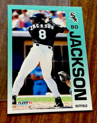 Bo Jackson 1992 Fleer baseball card # 86 - Chicago White Sox | eBay
