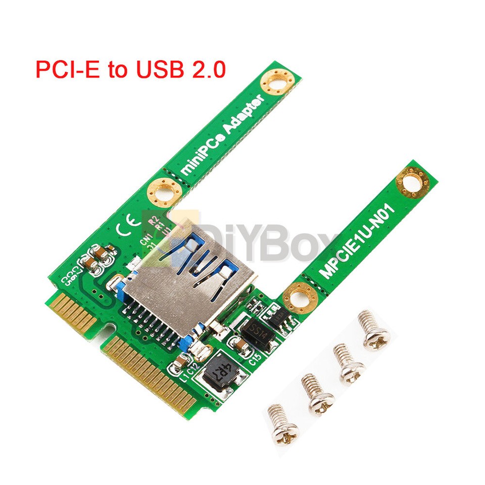 Newest Mini PCI-E Card Slot Expansion to USB 2.0 Interface Adapter ...