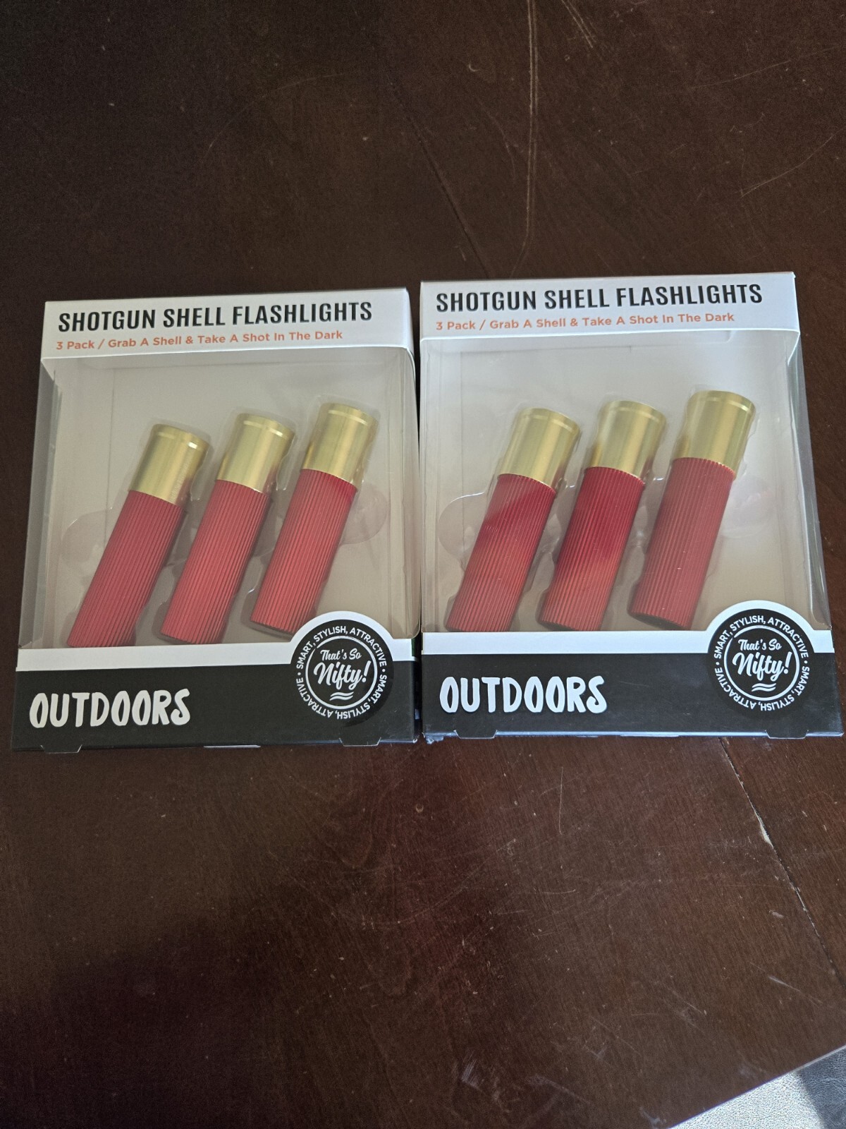 2 Packs Of 3- Shotgun Shell Flashlights New Packages 6 Flashlights | eBay