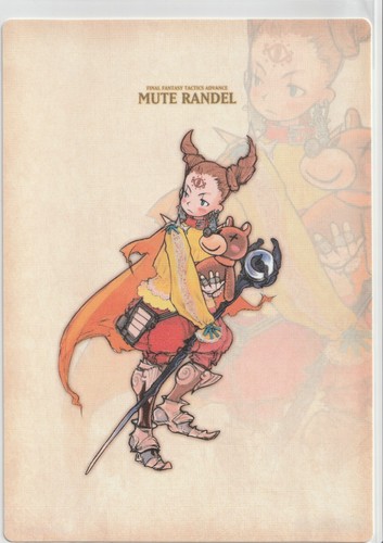 Final Fantasy Tactics Advance - RPG Carte Shitajiki Mute Randel ...
