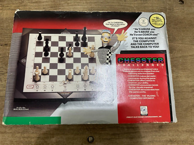 VINTAGE FIDELITY FULL SIZE ELECTRONIC "TALKING" CHESSTER CHESS ...
