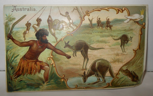 Victorian Trade Card No.32 Series "AUSTRALIA " - Arbuckle Bros.1893 ...