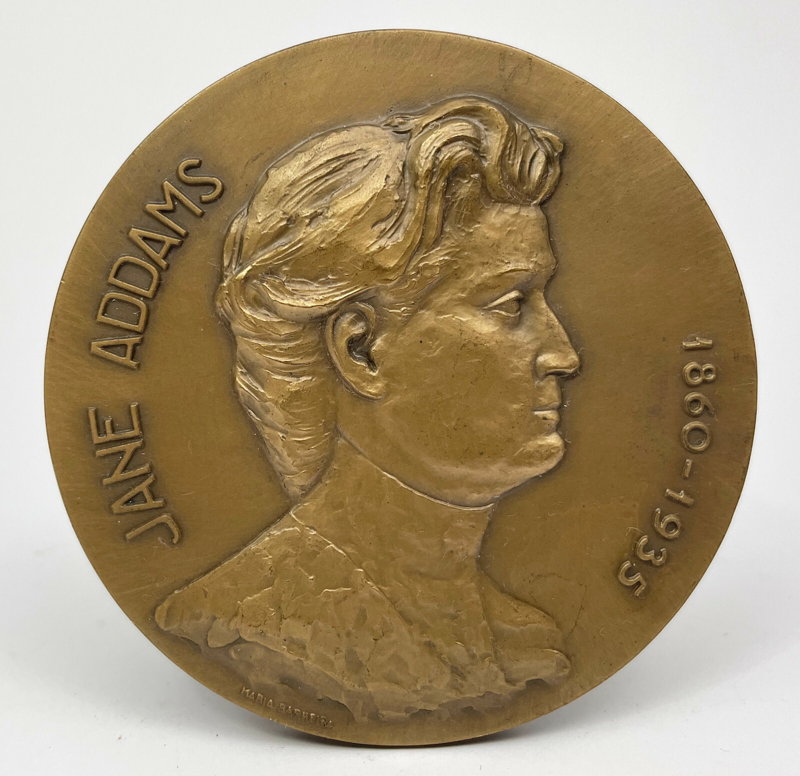 BRONZE MEDAL / JANE ADDAMS / Nobel Peace Prize 1931 / political ...