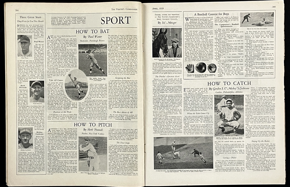 1929 Babe Ruth Youth’s Companion Magazine EXCELLENT CONDITION | eBay