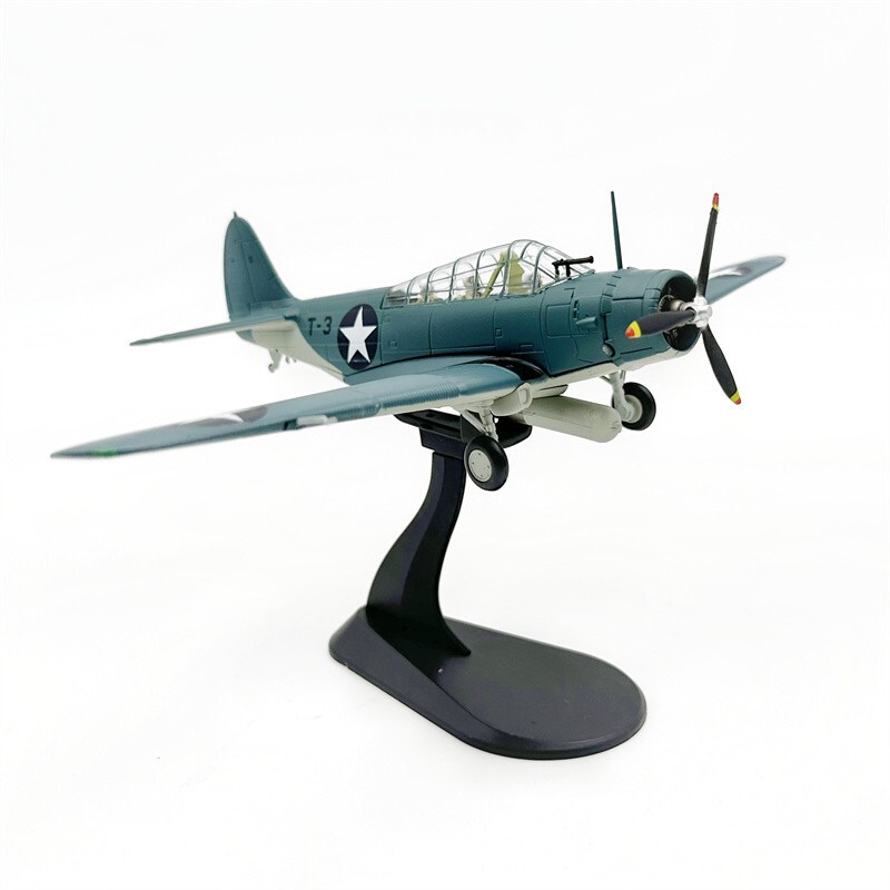 Wltk WWII US NAVY TBD-1 Devastator Bomber VT-8 USS Hornet 1/72 Diecast ...