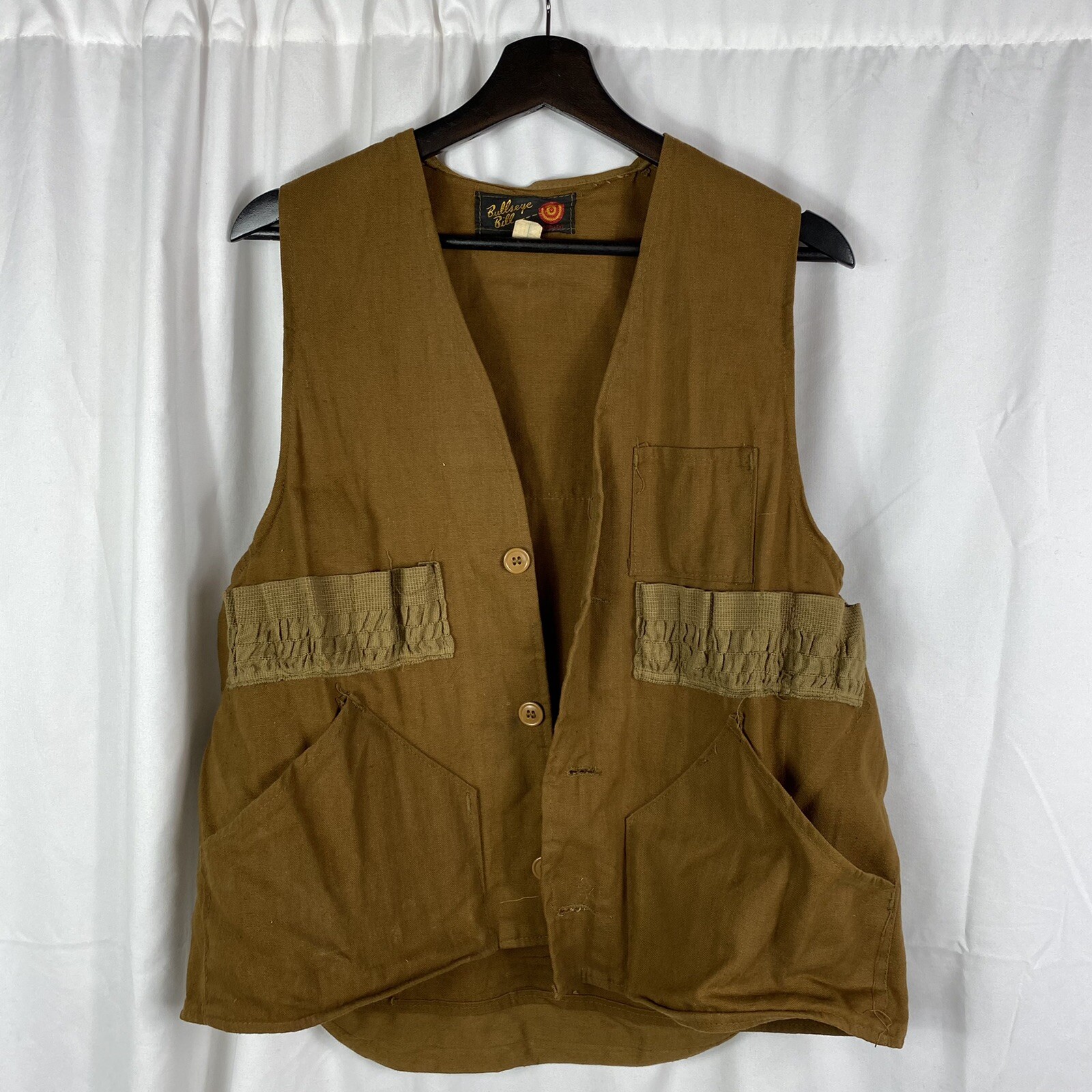Vintage 1950s Bullseye Bill Hunting Vest - Gem
