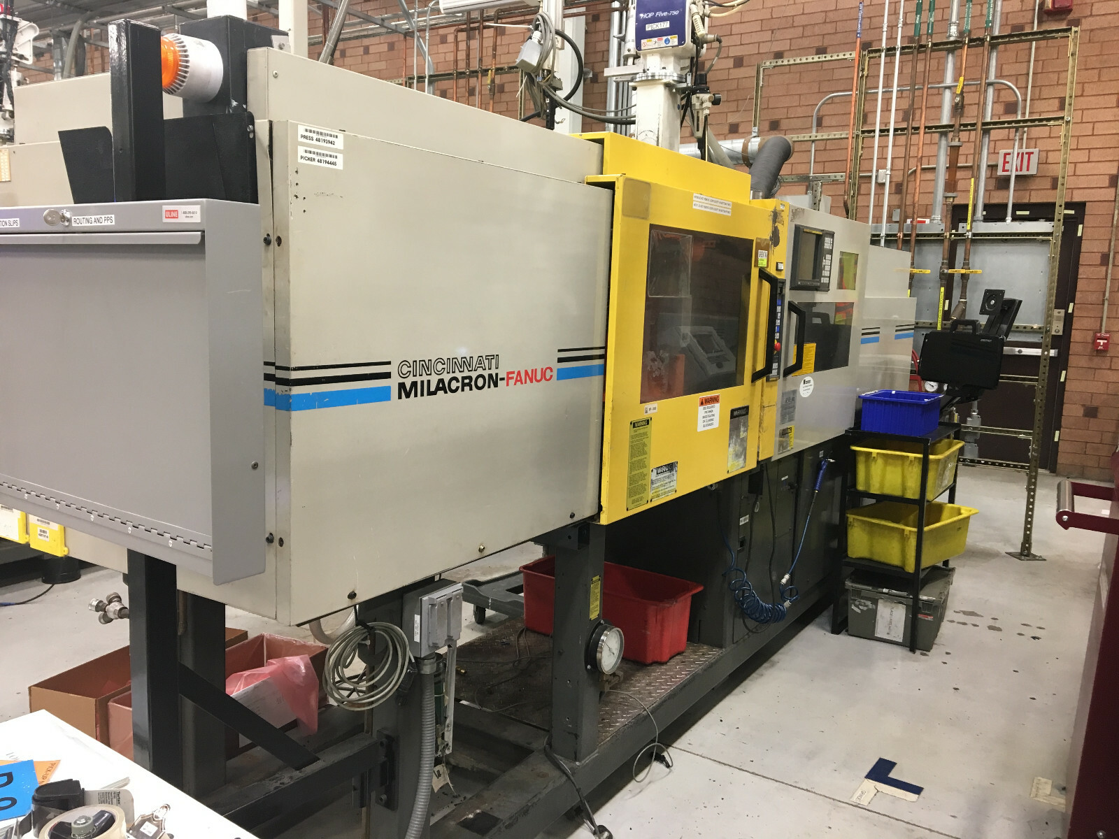 (2) 1997 110 Ton Fanuc Milacron Roboshot Injection Molding Machines ...