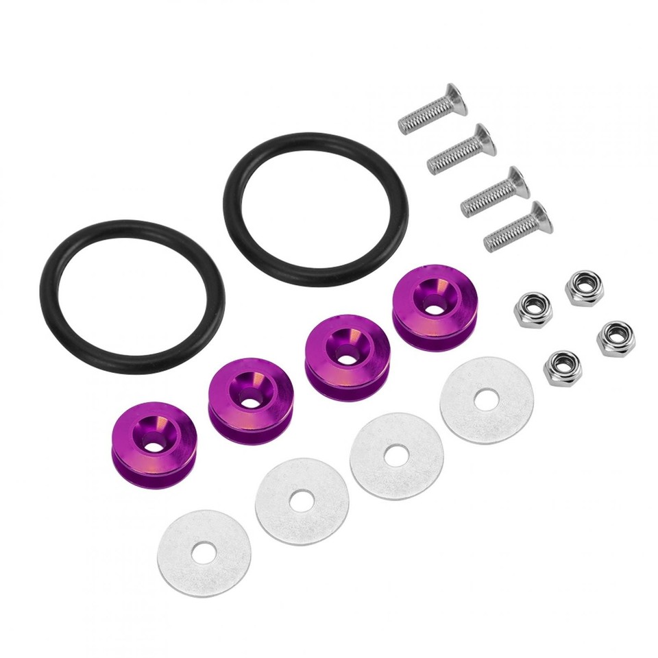 Replacement Colorful Quick Release Fasteners Rubber Rings Kit For Car ...