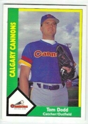 1990 CMC Calgary Cannons (Triple-A Seattle Mariners) Tom Dodd | eBay