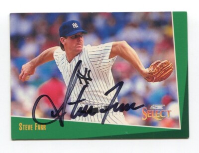 1992 Score Steve Farr Signed Card Baseball MLB Autographed AUTO #172 | eBay
