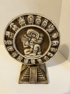 Mayan Calendar Disk On A Stand Chichenitza | eBay